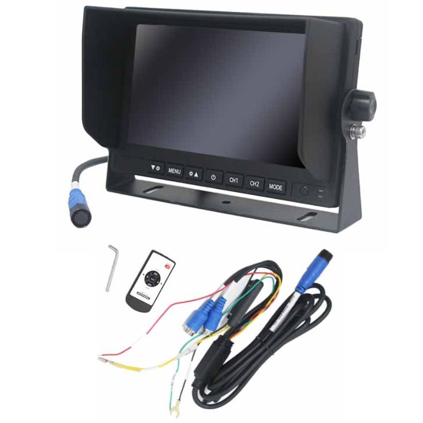 AHD Monitor 7" s nahrávaním na SD, 2ch 12/24V | TSS GROUP