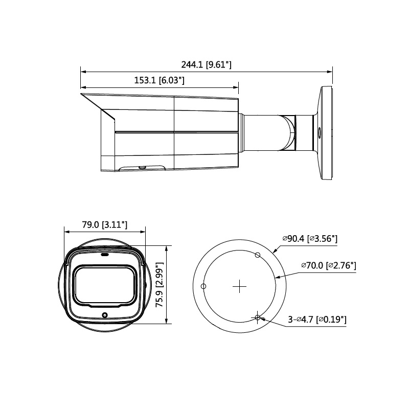 Dahua IPC-HFW5541T-ASE-0280B 5 Mpx kompaktná IP kamera | TSS GROUP