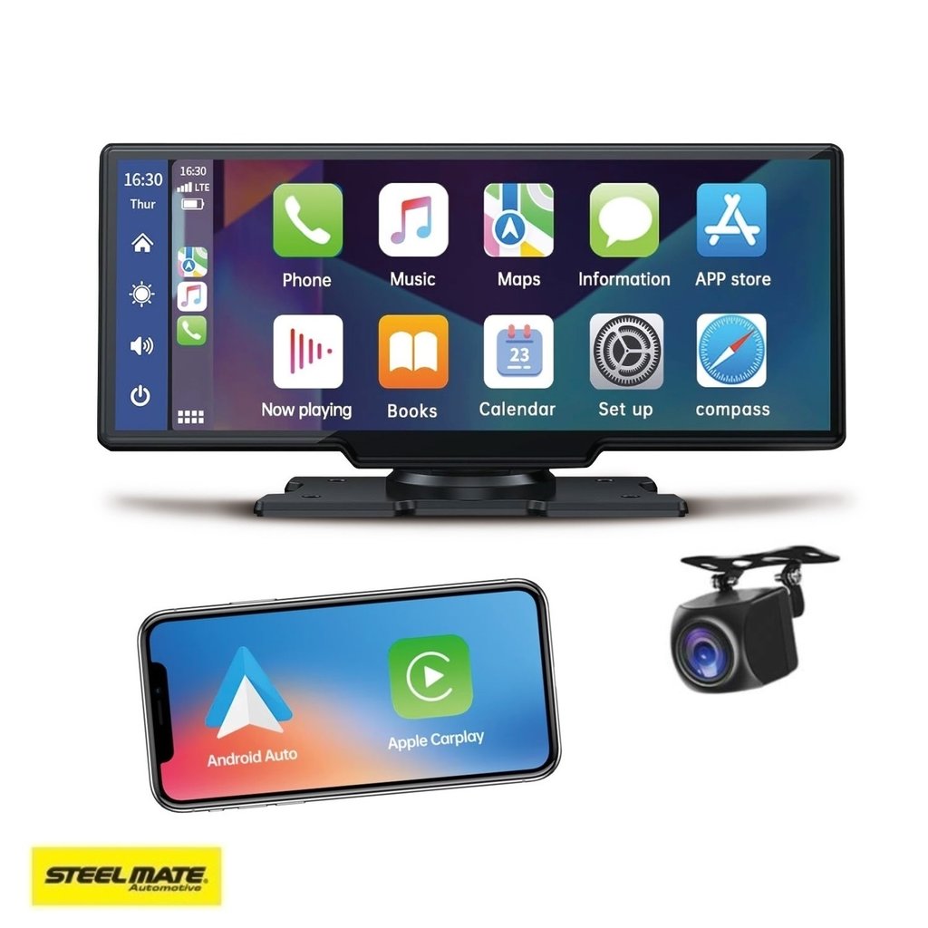 L07 Monitor10" AppleCarPlay AndroidAuto zrkadlenie, 2K+FHD DVR | TSS GROUP