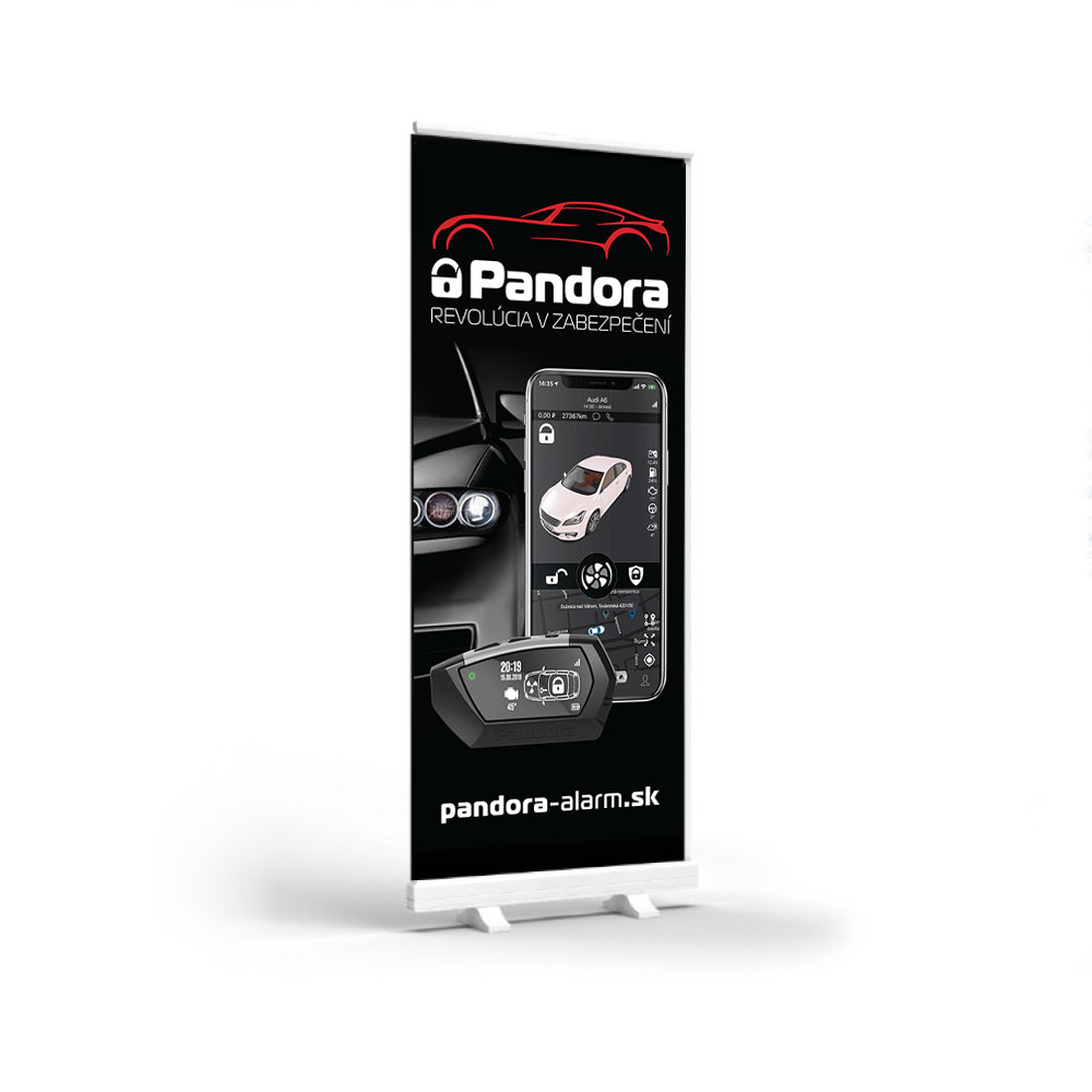 Pandora ROLL BANNER SK reklamný stojan Pandora | TSS GROUP