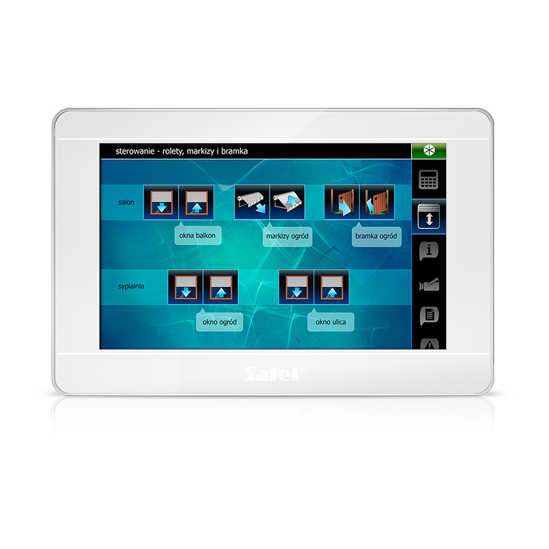 Satel INT-TSI-WSW dotykový ovládací panel 7” | TSS GROUP