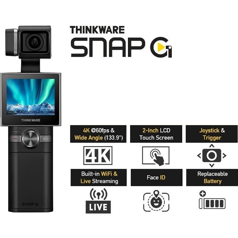 Thinkware SNAPG Gimbal Vlog kamera 4K | TSS GROUP